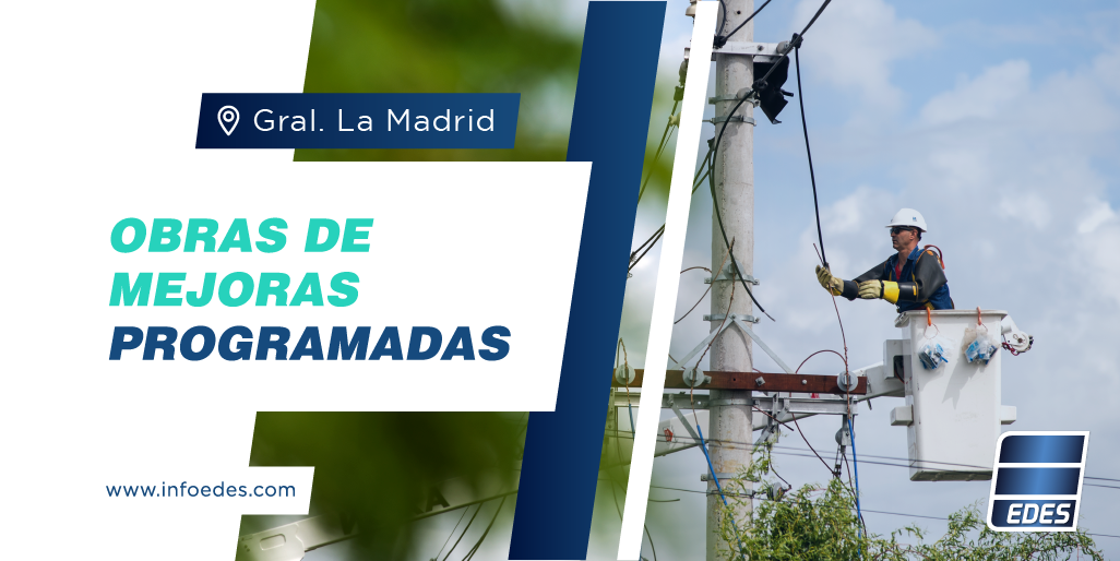 EDES: Cortes programados para el sábado