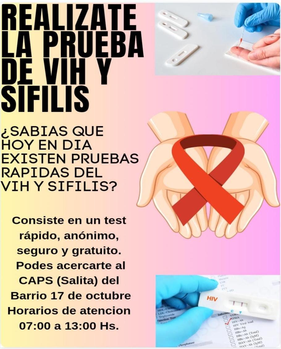Campaña de prevención de VIH y SIFILIS.